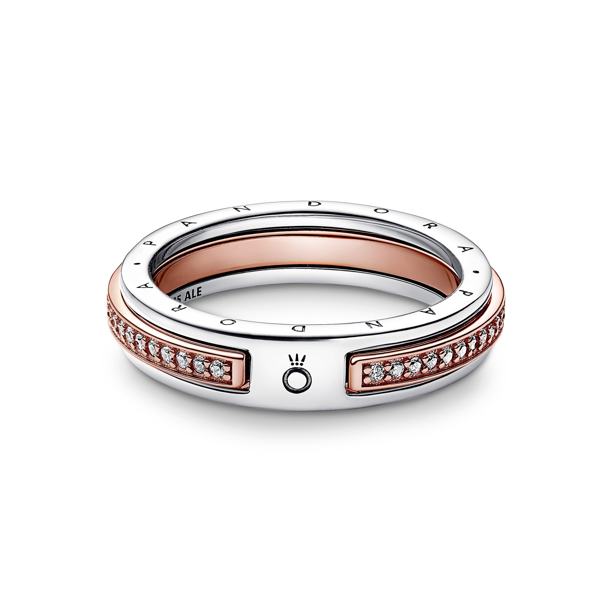 Pandora Signature Two tone Logo Pav Ring pandora-signature-two-tone-logo-pav-ring
