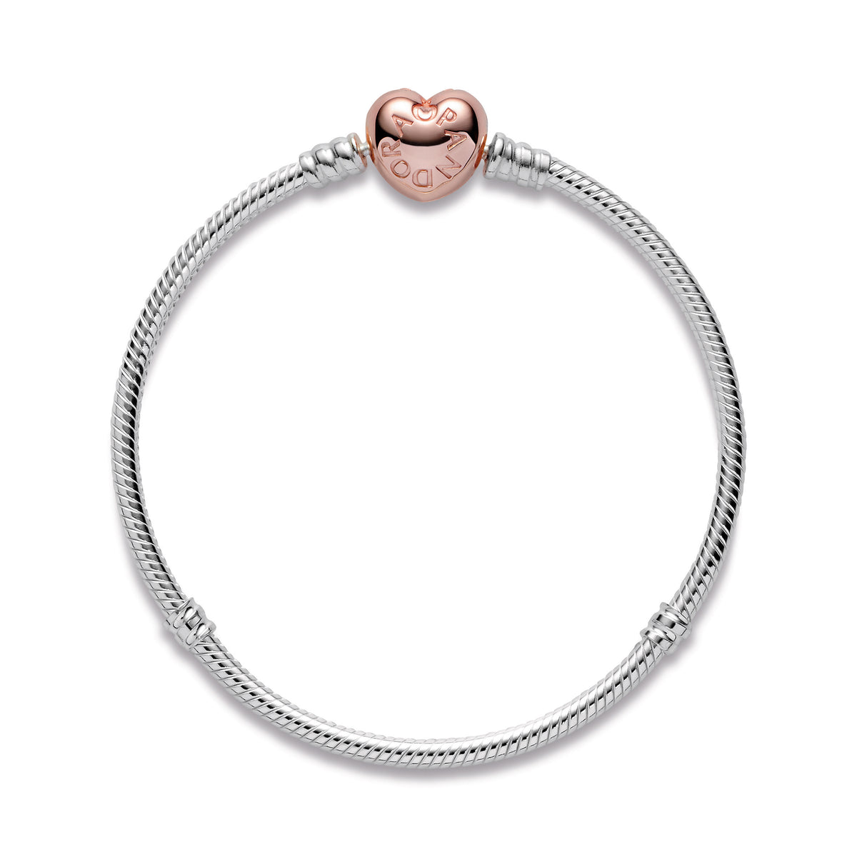 Moments Heart & Snake Chain Bracelet